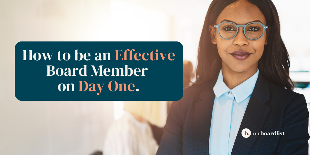 How to Be an Effective Board Member on Day One | theBoardlist